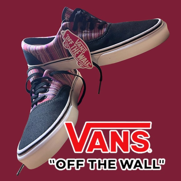 Vans | Shoes | Nwt Vans Era Guate Weave Blackmulti Colored Sneakers ...